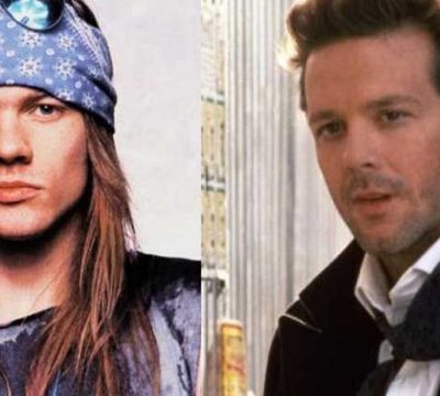 Mira la foto en que Axl Rose y Mickey Rourke se ven irreconocibles