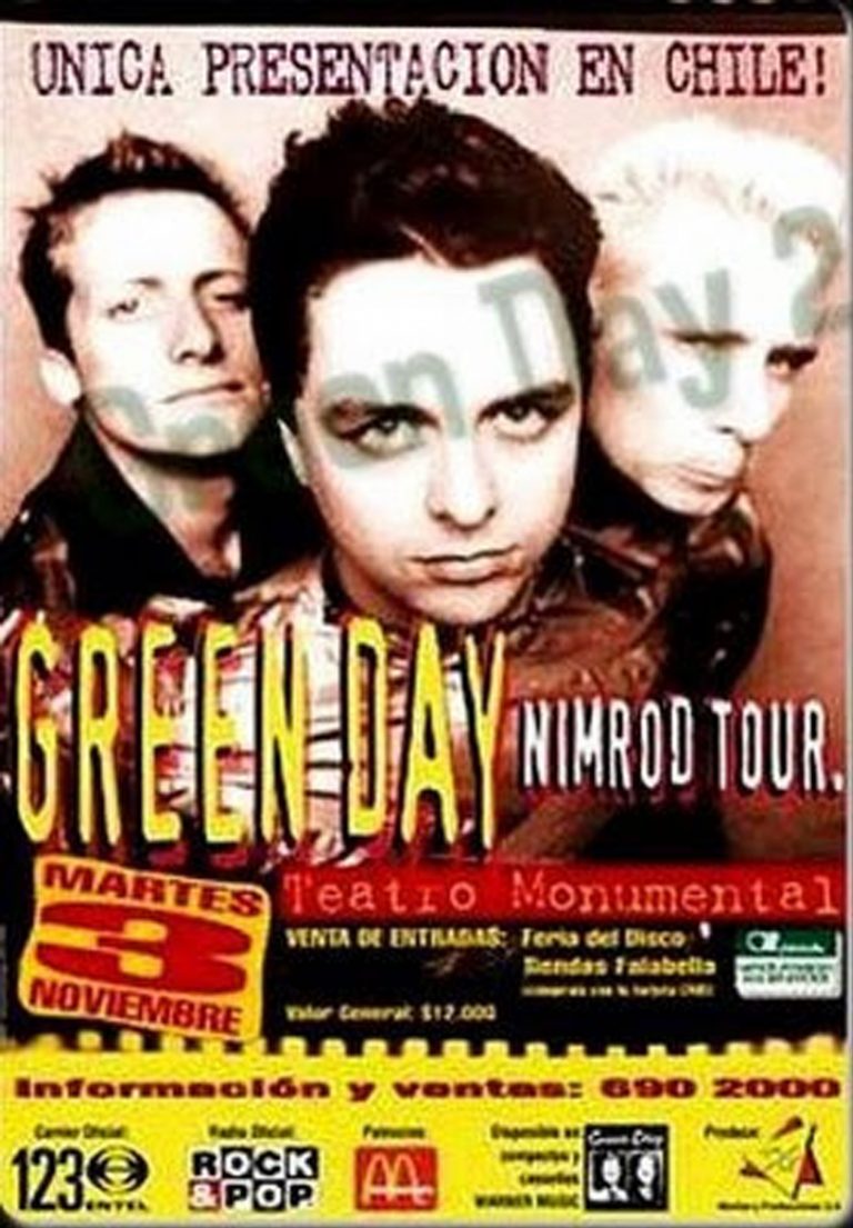 ¡22 años del debut de Green Day en Chile! Repasamos su historia en el ...