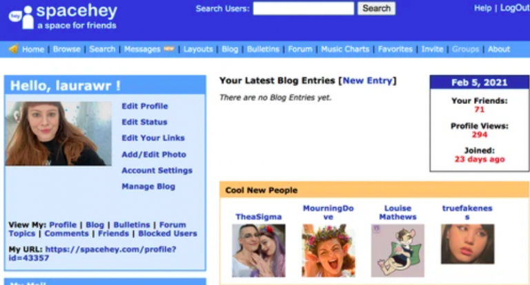 ¿Volvimos a los 2000?: Adolescente vuelve a revivir Myspace — Rock&Pop