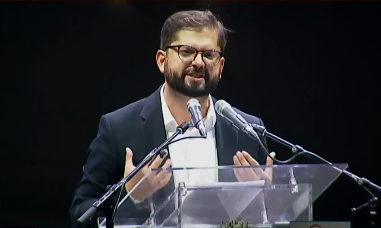 Gabriel Boric y su discurso: 'Nuestro gobierno va a ser de manos ...