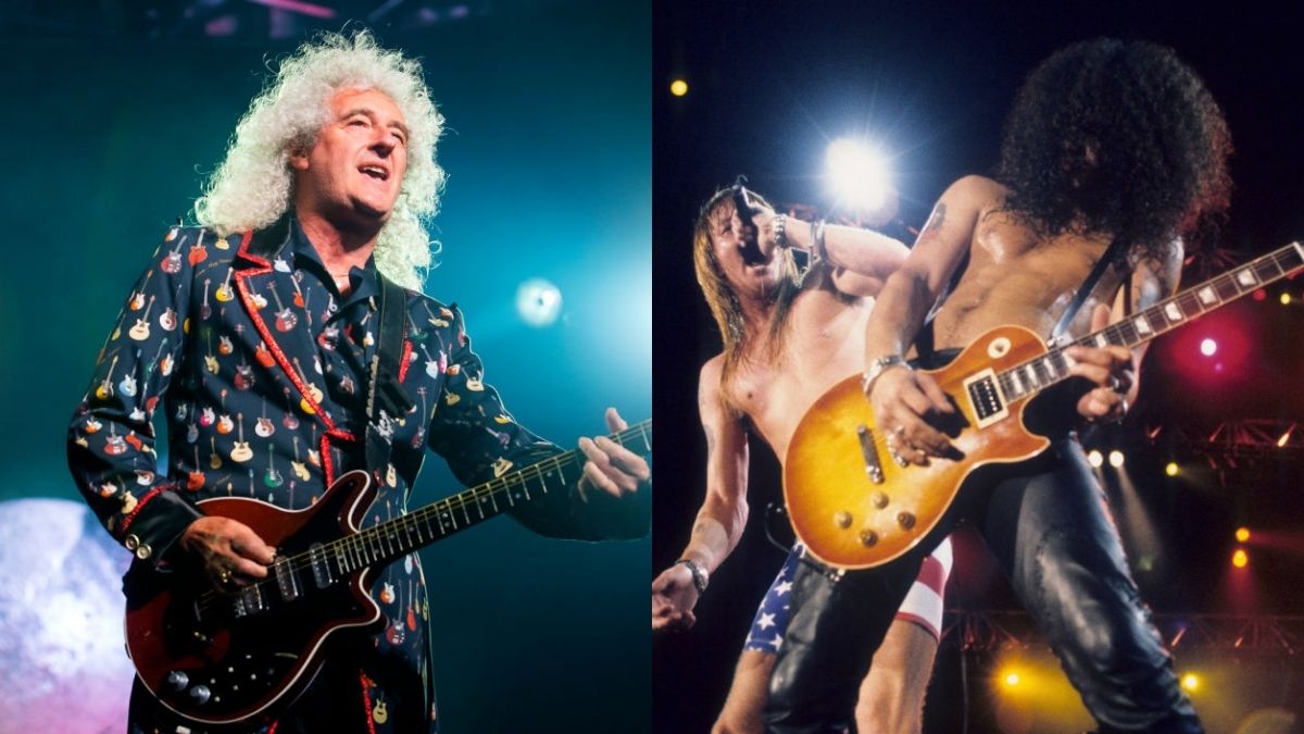Brian May de Queen y su rara experiencia trabajando con Guns N Roses ...