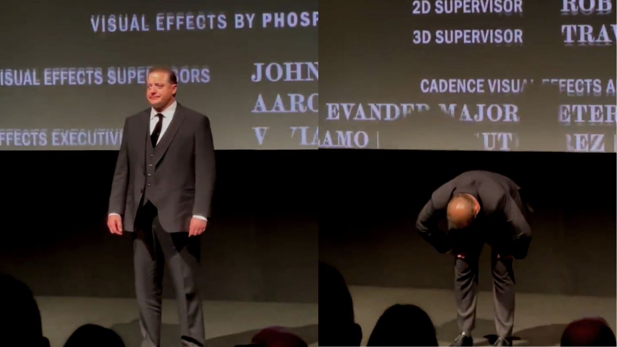 El momento en que el público hacer llorar a Brendan Fraser — Rock&Pop
