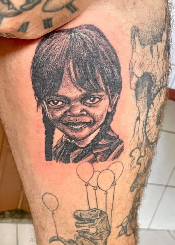 Fan se hace viral por tatuaje fail de Merlina: "¿Samuel L Jackson ...