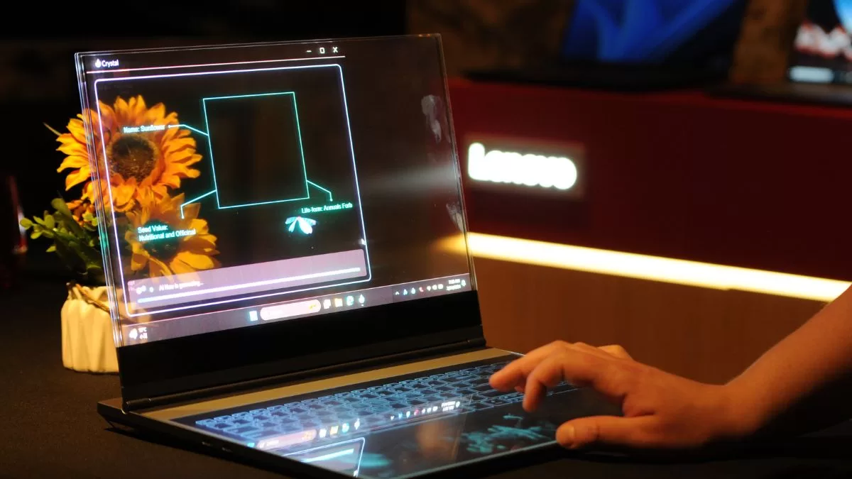 Presentan el primer prototipo de notebook transparente: Funciona con ...