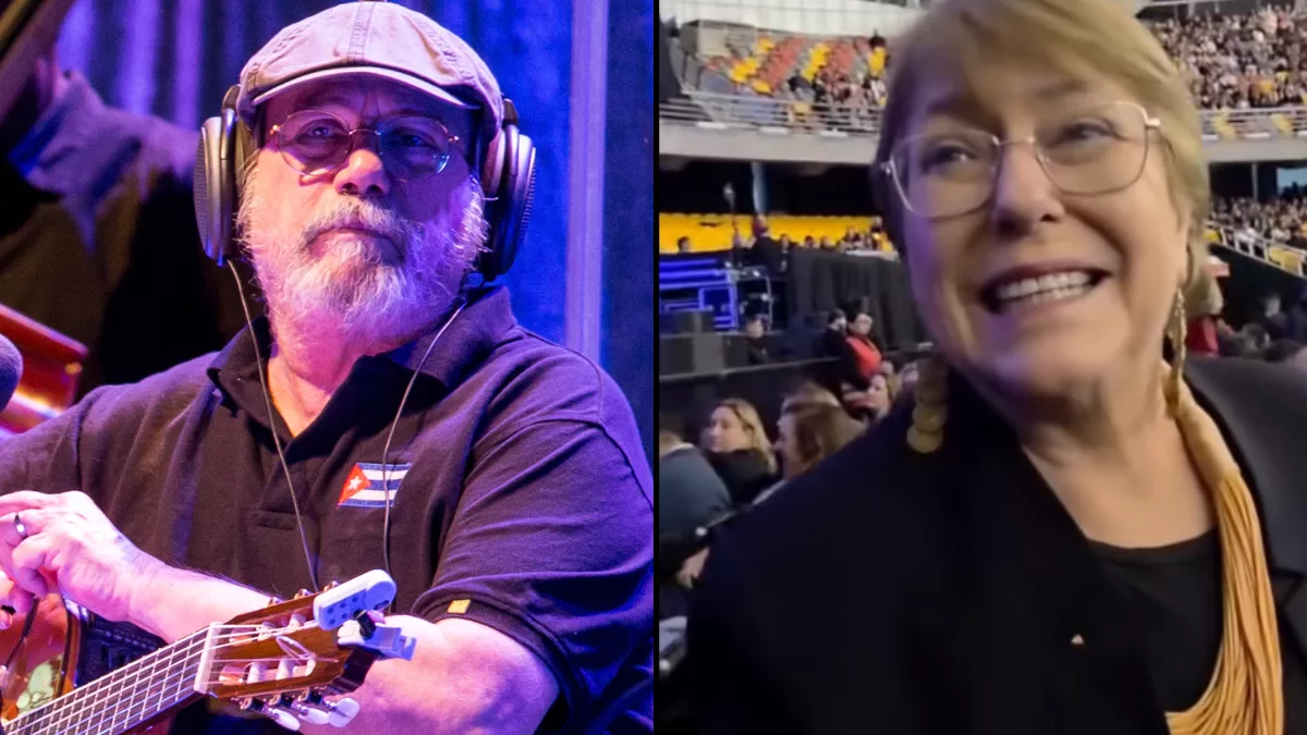 El peculiar gesto de Silvio Rodríguez hacia expresidenta Michelle ...